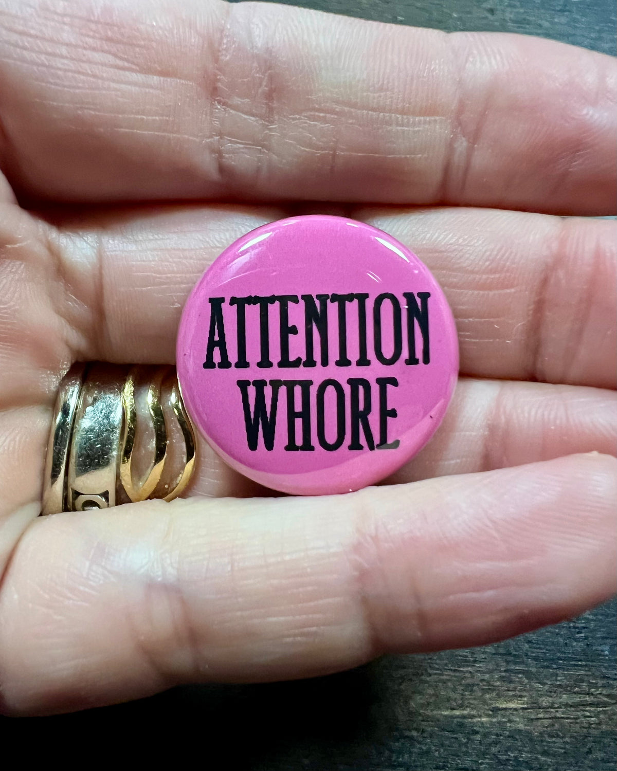 Attention Whore Button | Square Deal Recordings | Le Monkey House