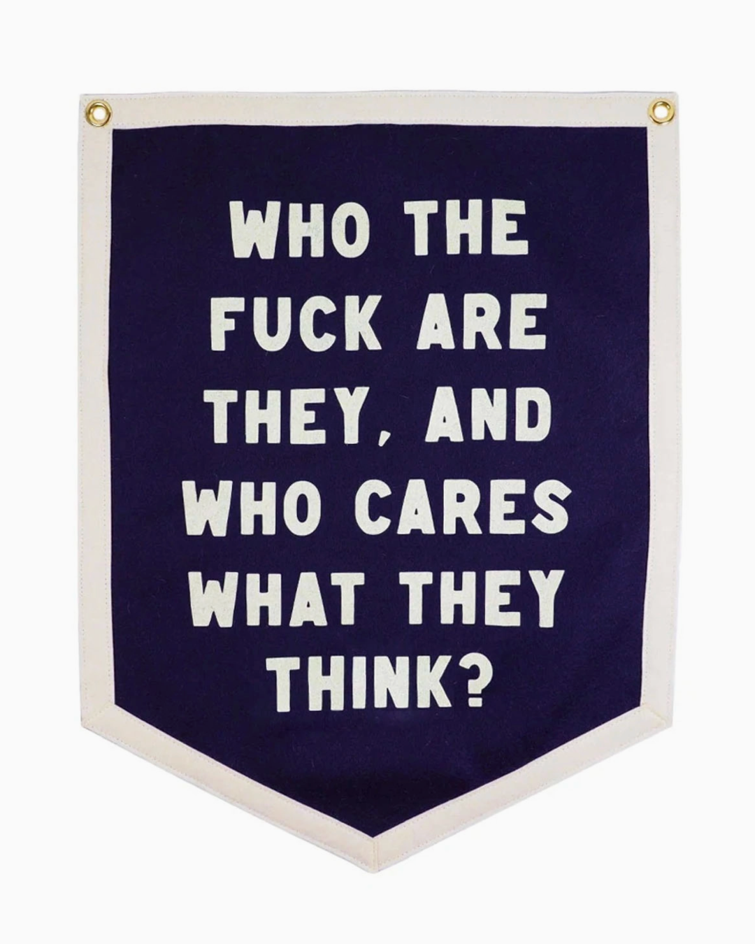 Who The Eff Are They Camp Flag by Oxford Pennant | Le Monkey House